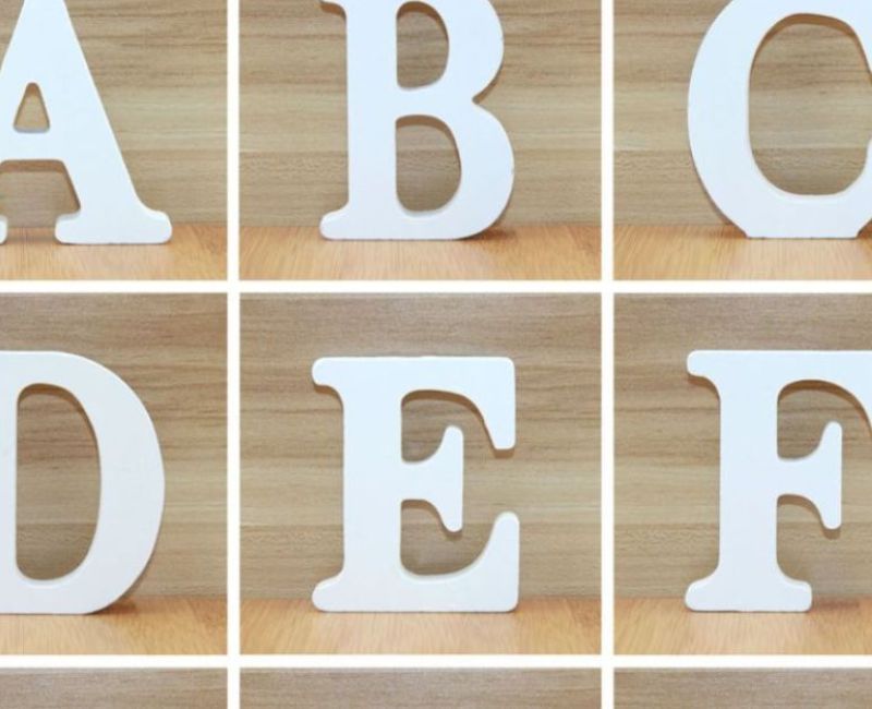 Wooden Alphabet Letters for Home, Office and Wall Decor | Customizable